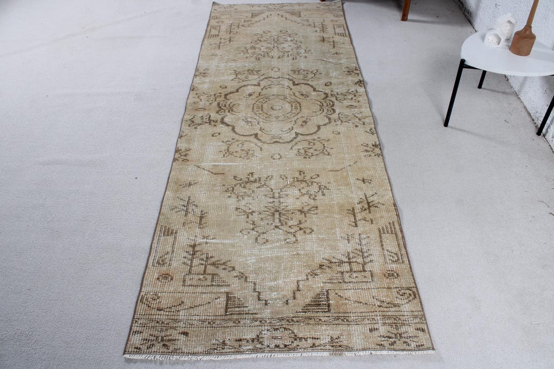 Turkish Rug, 4x9 Runner Rug, Vintage Rug, Anatolian Rug, Rugs for ...