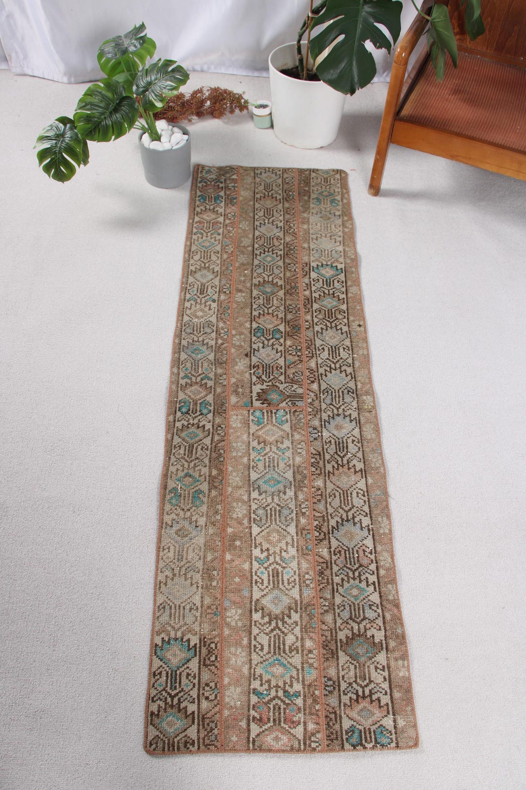 Patchwork Rug, 2x6 Runner Rugs, Vintage Rug, Turkish Rug, Anatolian ...