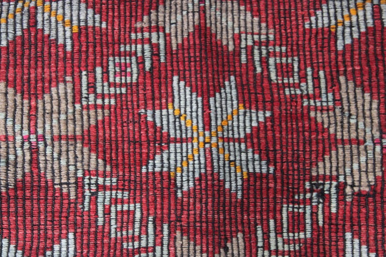 Turkish Rug, 2.2x3.6 Ft Small Rug, Red Bordered Wool Vintage Rug - Etsy UK