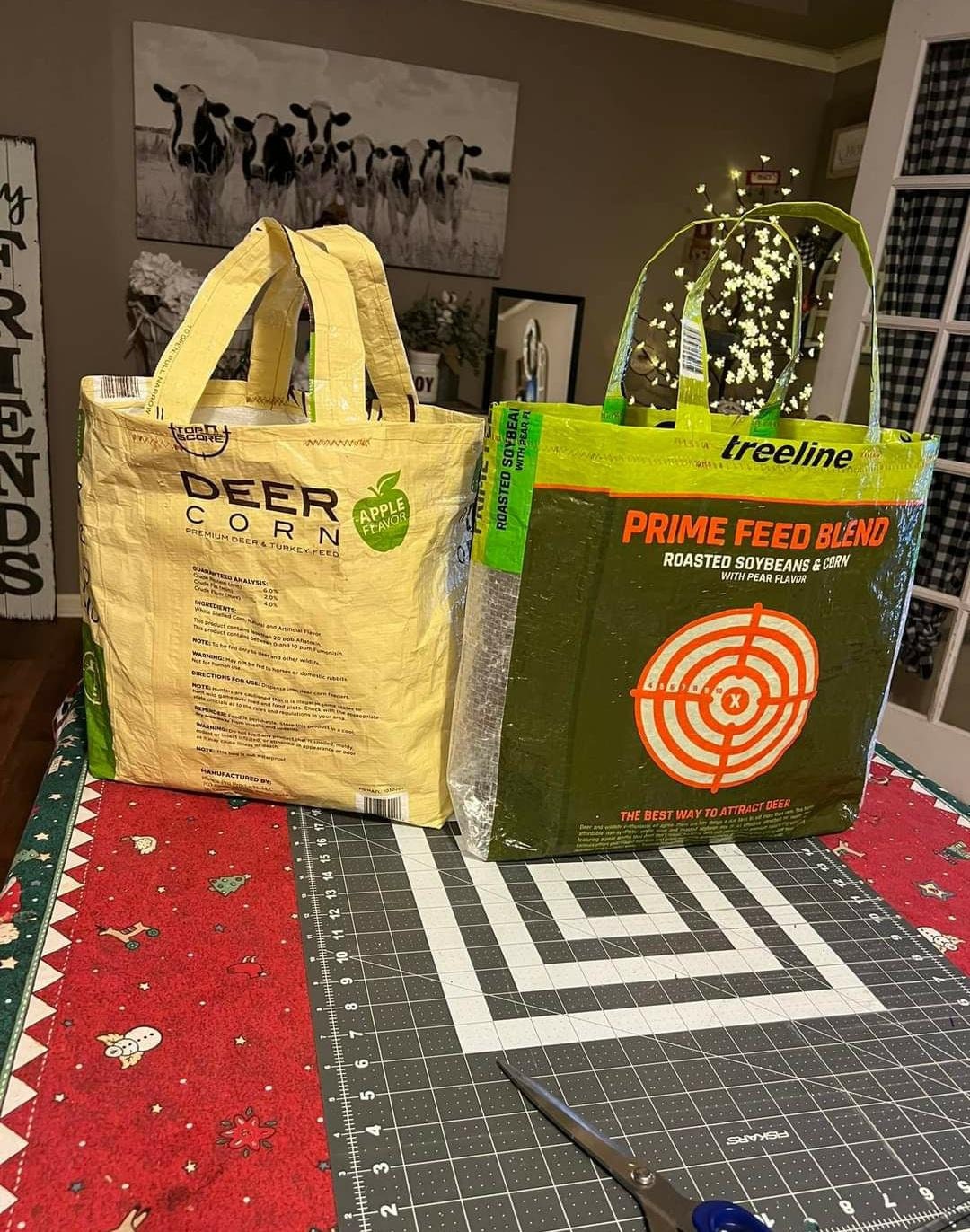 Large Handmade Totes Made From Empty Feed Bags ! - Etsy