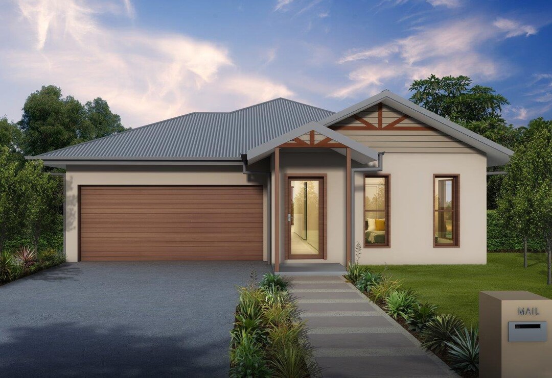 3 Bedroom Traditional House Design - Dimensioned Floor Plan & External ...