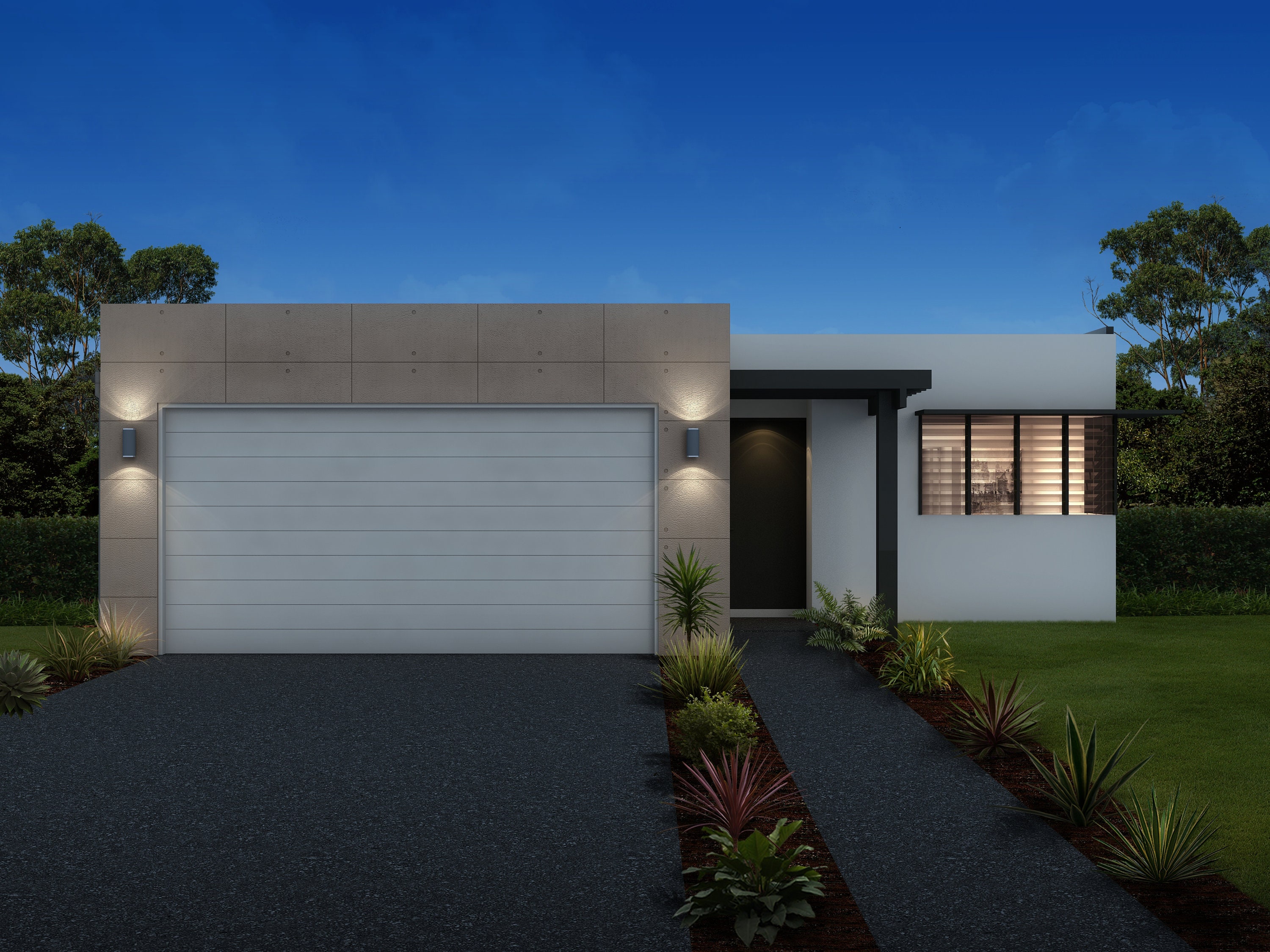 3 Bedroom Modern House Design Dimensioned Floor Plan & - Etsy