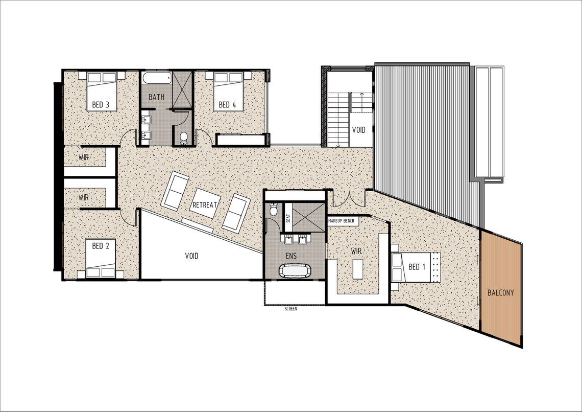 Hamptons House Design: 4 Bedroom Floor Plan & Elevation Drawings - Etsy