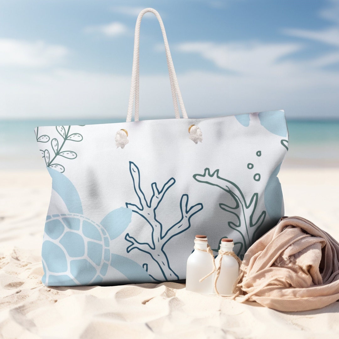 Sea Turtle Weekender Bag, Vacation Tote, Carry on Bag, Holiday Weekend ...