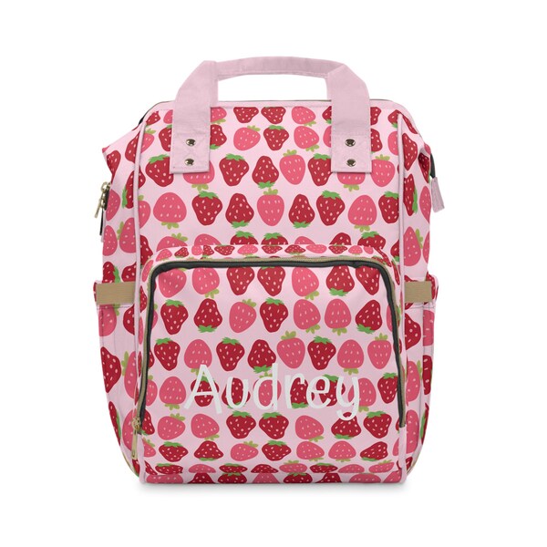 Strawberry Backpack - Etsy