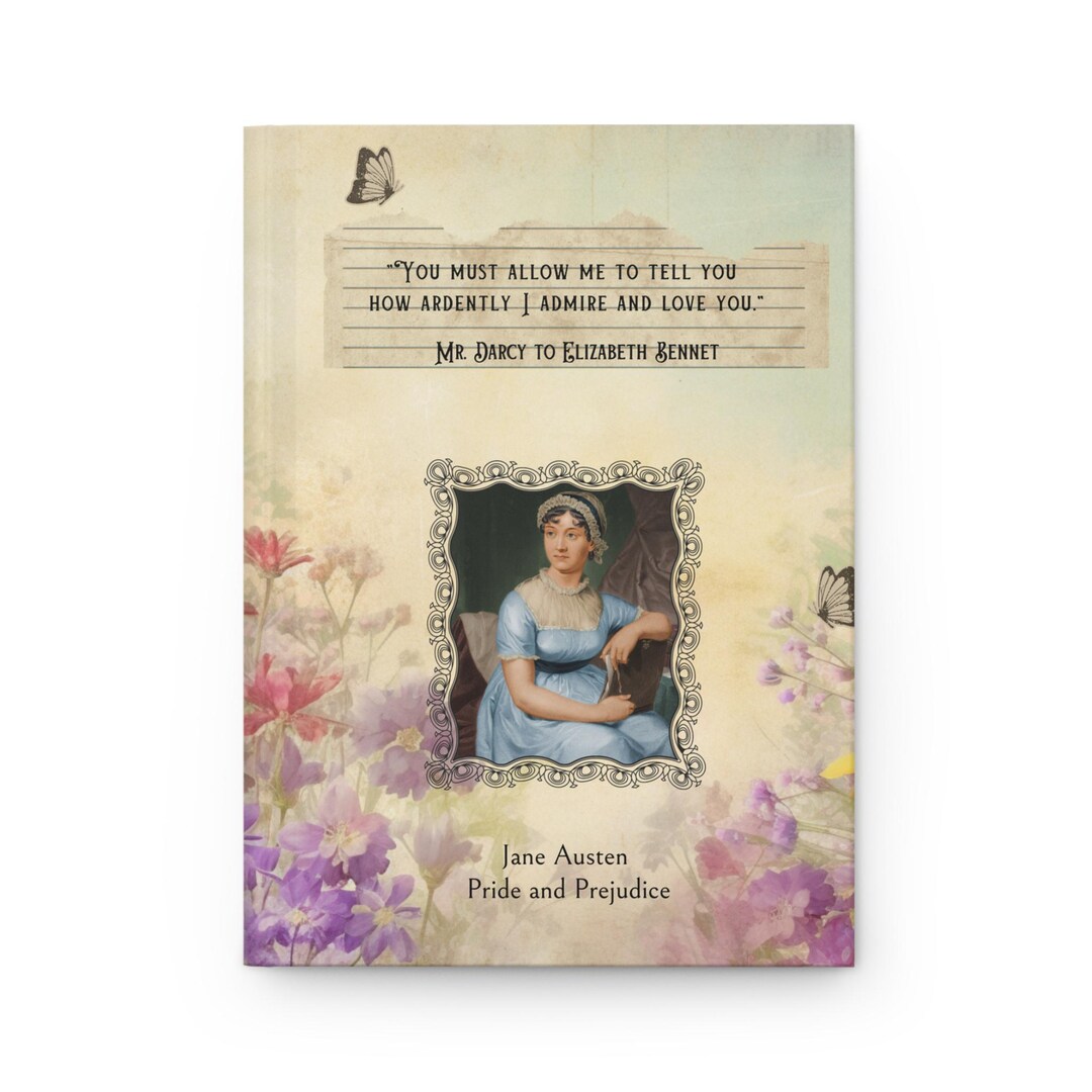 Jane Austen Hardcover Journal, Pride and Prejudice Quote, Writing ...