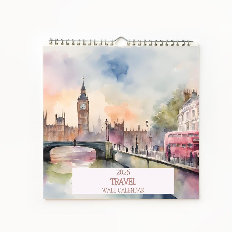 Watercolor Calendar - Etsy