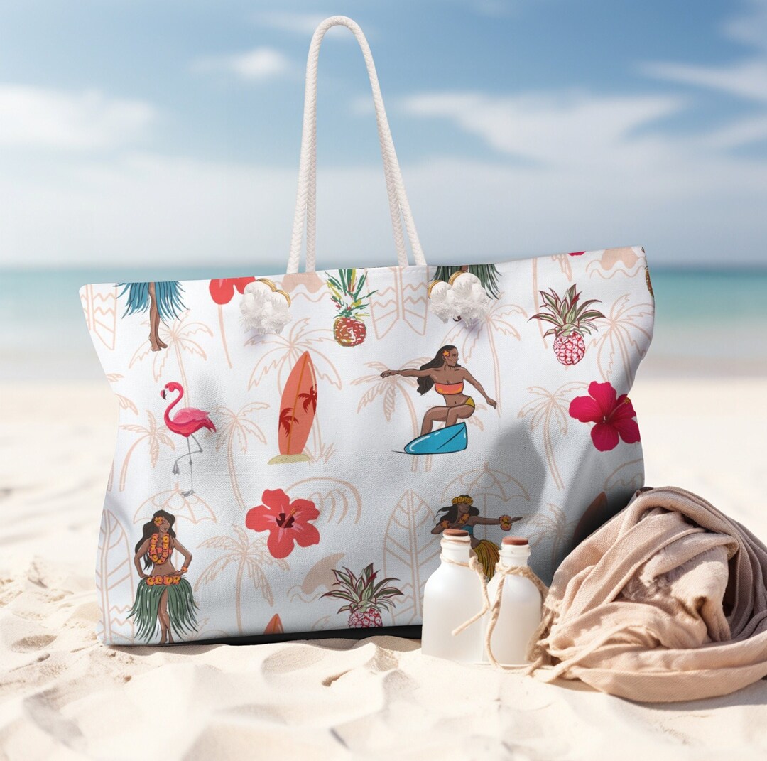 Aloha Hawaiian Vibe Weekender Bag, Carry on Bag, Reusable Bag, Spring ...