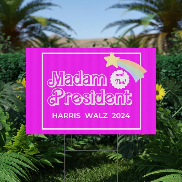 Kamala Harris Barbie Sign - Etsy