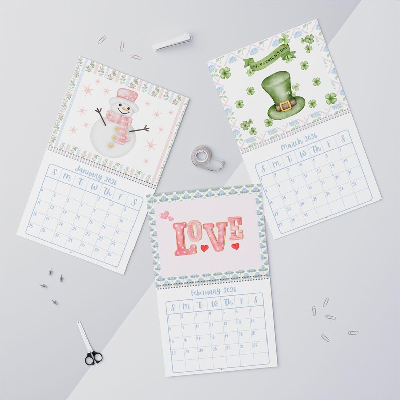 Coquette Wall Calendar, Love Shack Fancy Inspired Calendar, 2026 ...
