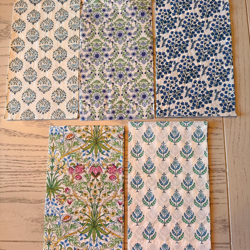 Block Print Napkins - Etsy