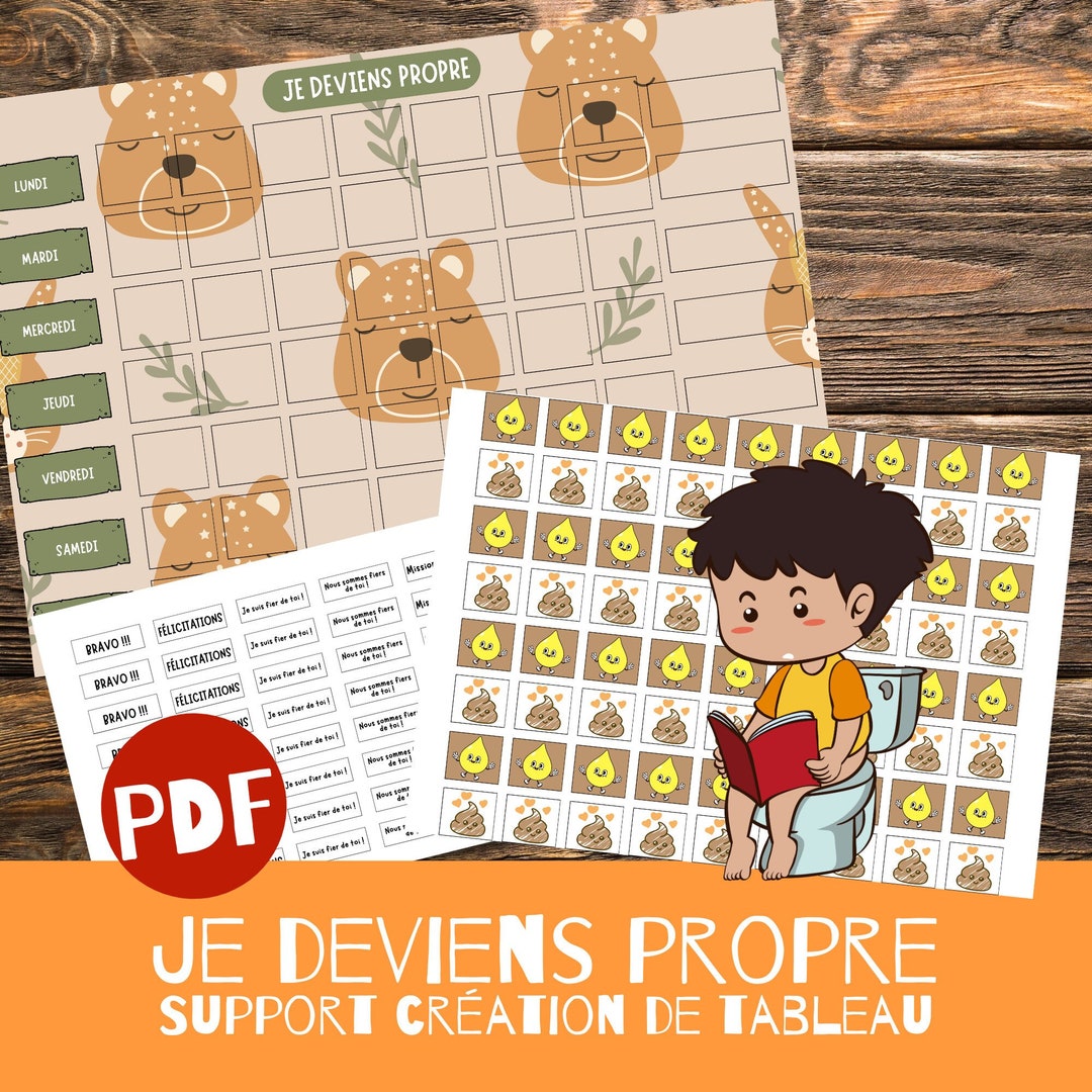 Potty Training Chart Digital File to Download Child Learning - Etsy