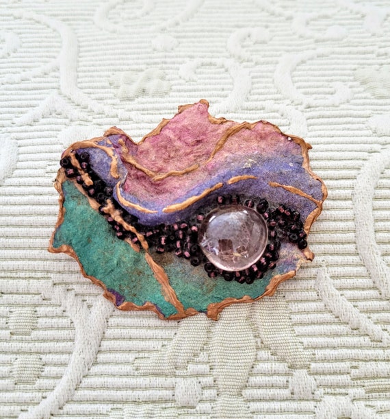 Vintage statement pastel hand - Gem