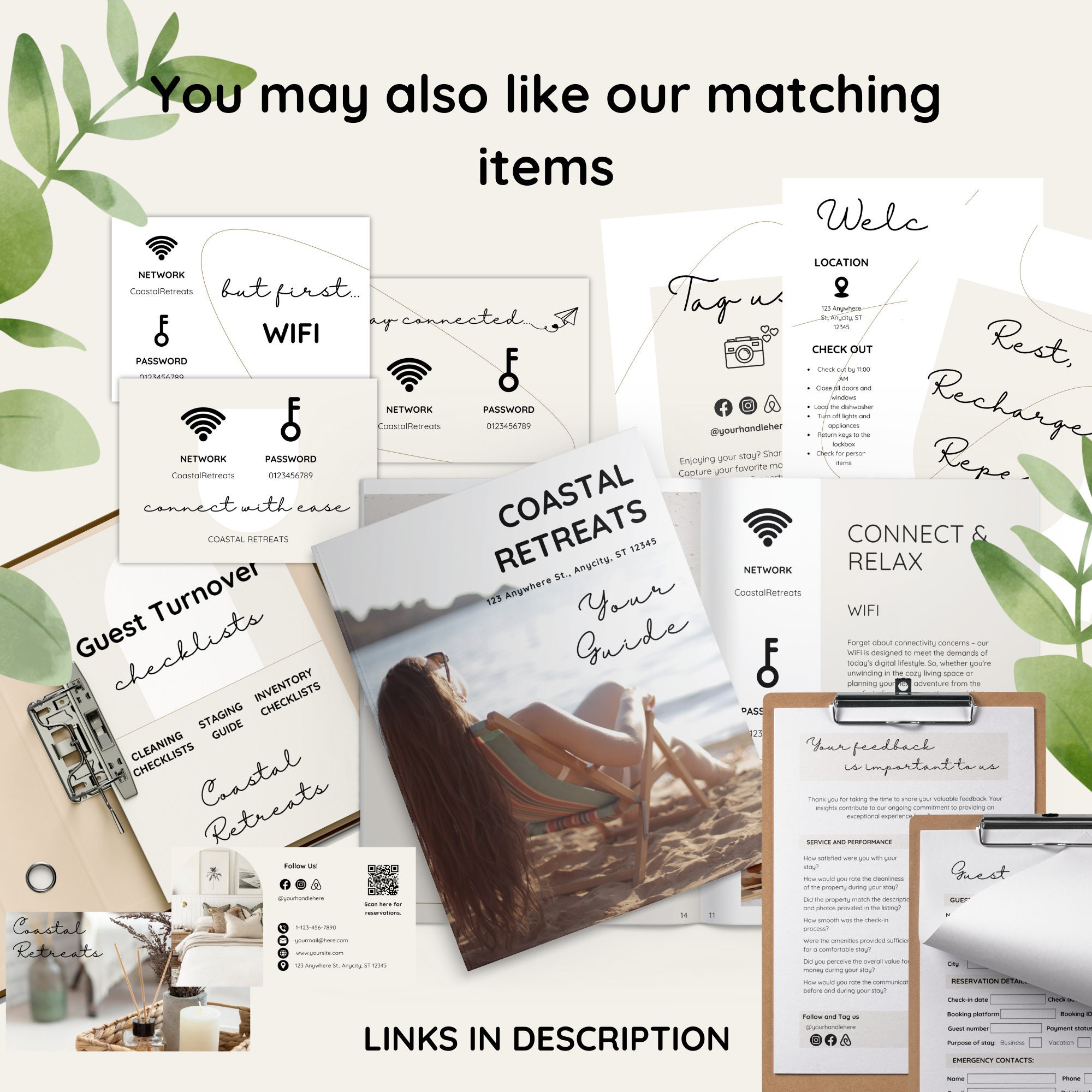 Airbnb Guest Turnover Binder Template Inventory Checklist Cleaning ...