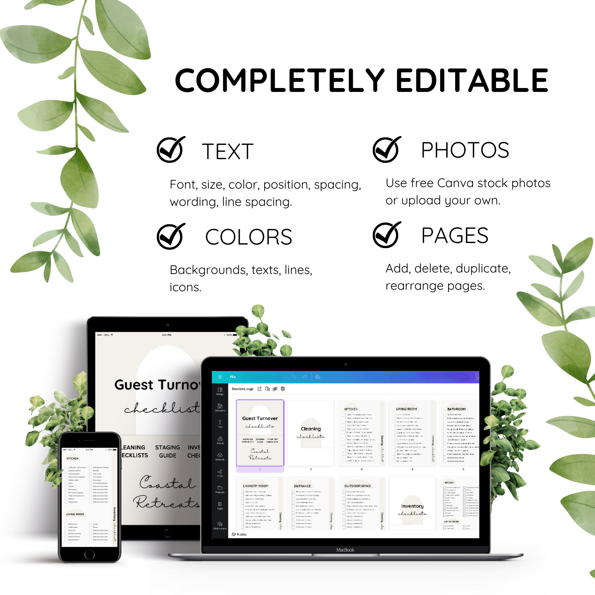 Airbnb Guest Turnover Binder Template Inventory Checklist Cleaning ...
