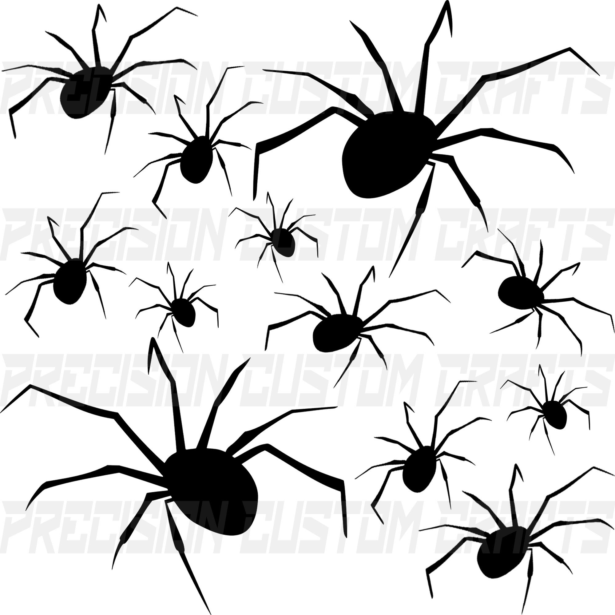 Creepy Spider Decal/sticker Full and Half Sheets - Etsy