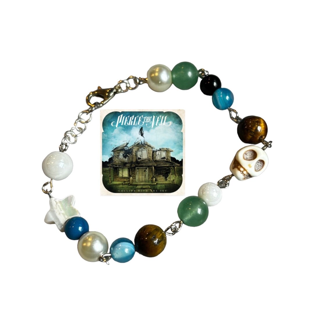 Ptv Piece the Veil Collide With the Sky Album Themed Glass Bead ...