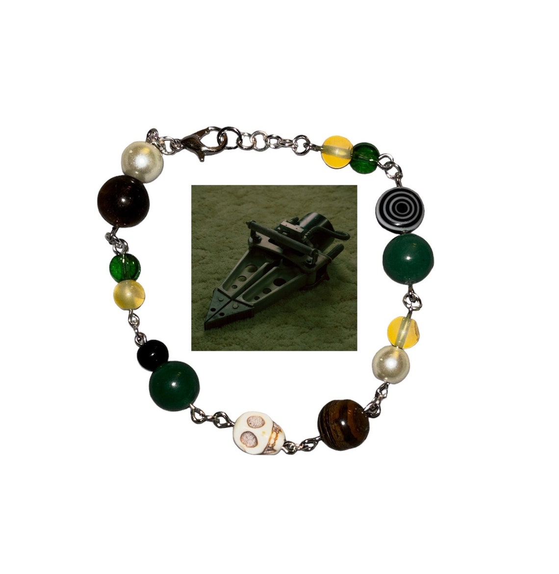 Ptv Piece the Veil the Jaws of Life Album Themed Glass Bead Bracelet ...