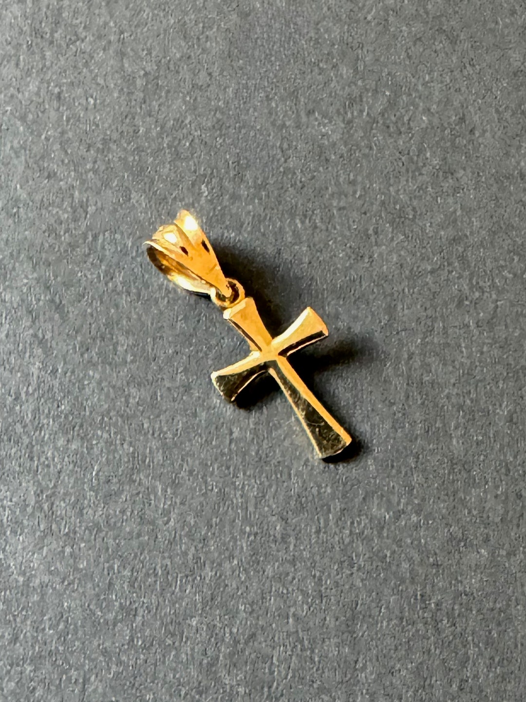Vintage 9ct Gold Cross Pendant, 375 Stamped Charm - Etsy