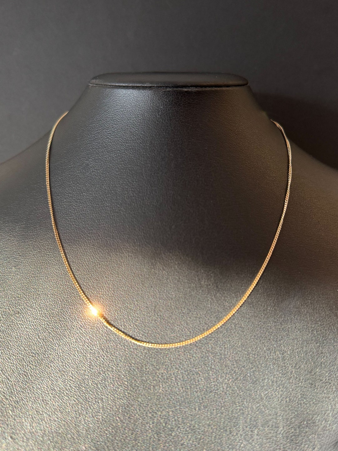 Vintage 9ct Gold Dainty Chain - Etsy