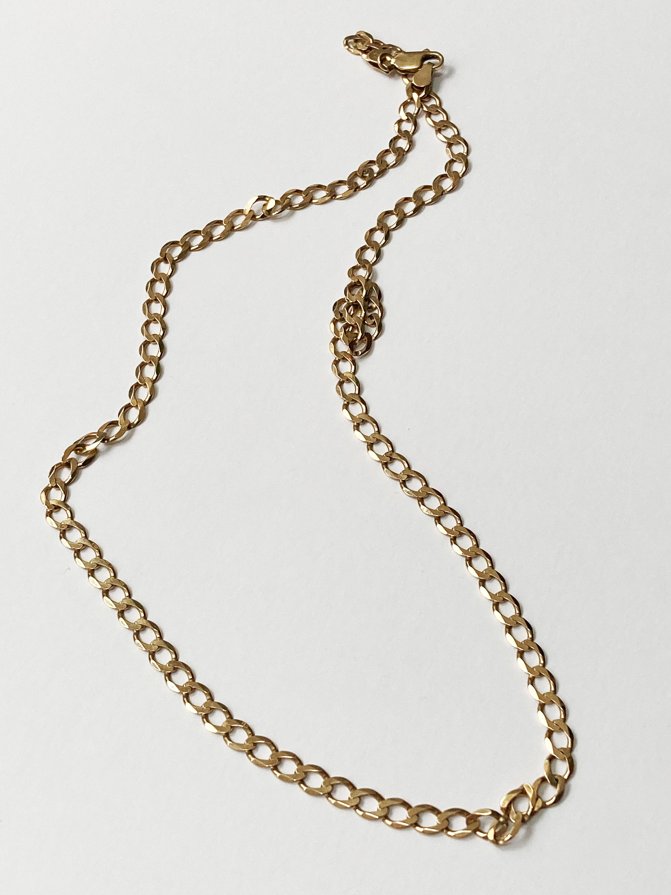 Solid 9ct Gold Heavy Large Curb Chain Necklace - Etsy