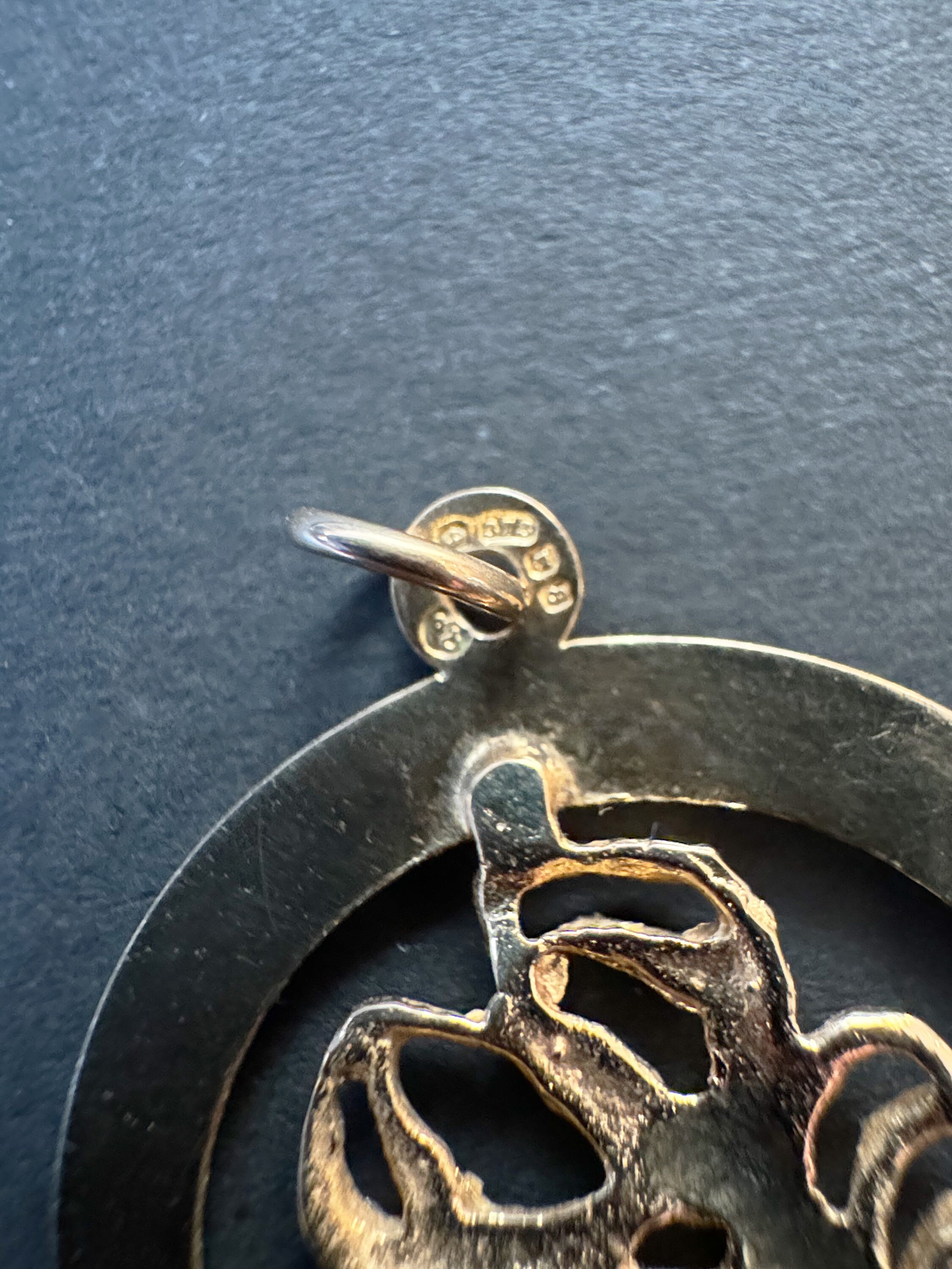 Vintage 9ct Gold Scorpio Zodiac Star Sign Pendant Charm With Full ...