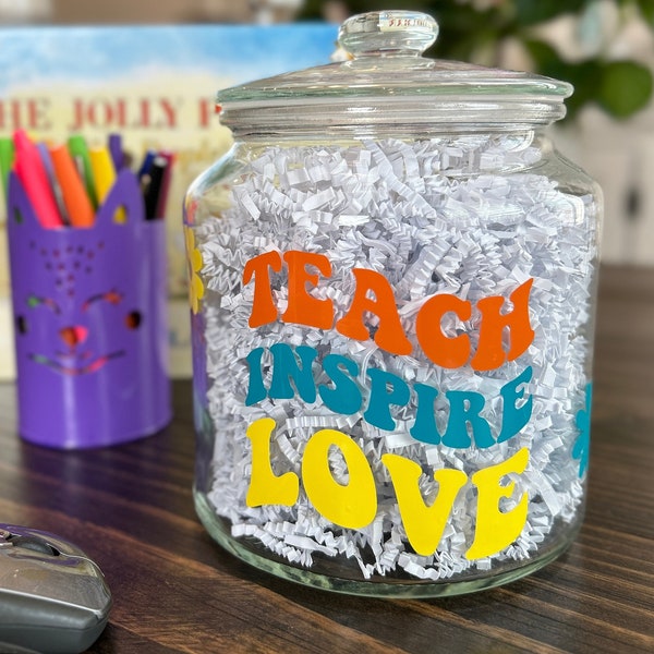 Teacher Candy Jar - Etsy