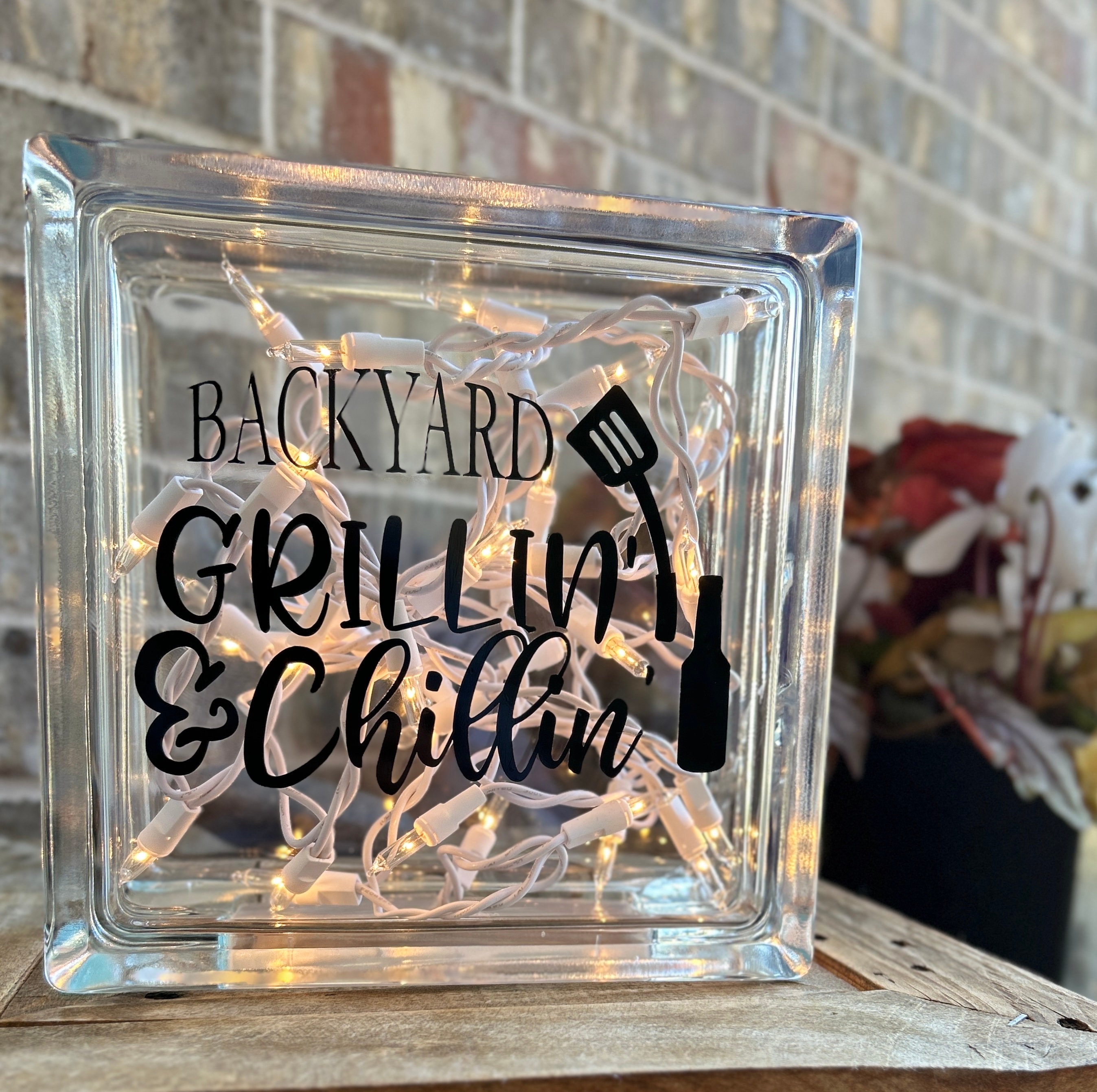 Custom Decorative Glass Blocks Lighted Glass Blocks Glass Block Night ...