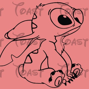 Stich Outline and Colored Image - SVG and PNJ - Etsy