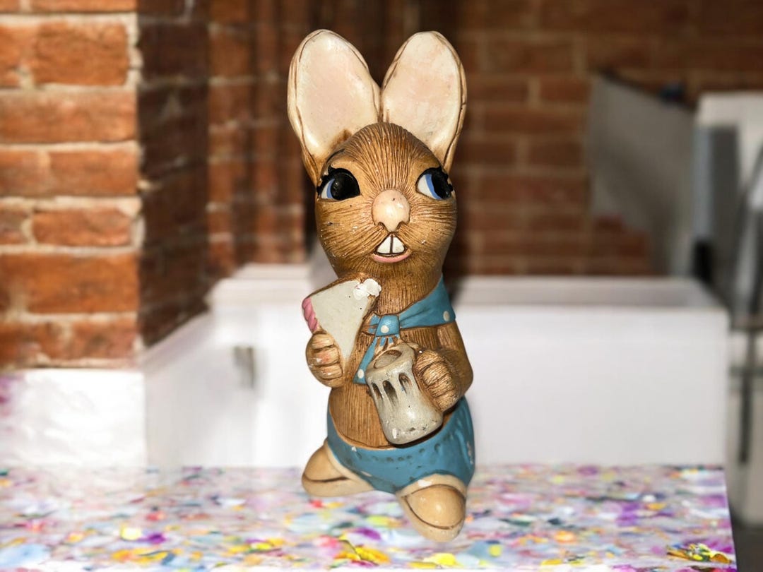 Vintage Pendelfin Muncher Bunny Rabbit Turquoise Blue Shorts 1960's ...