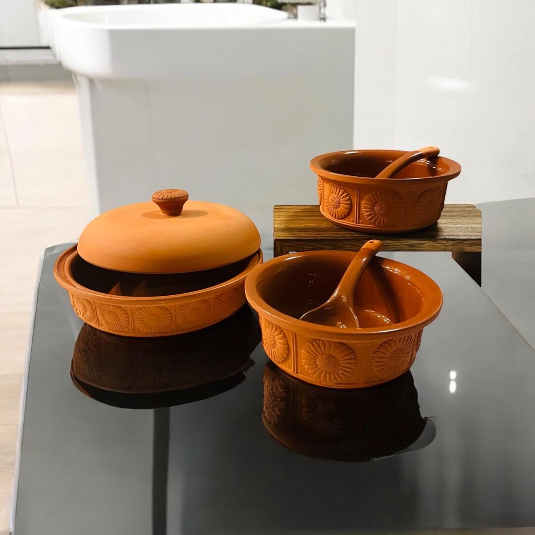 Vintage Boston Warehouse Trading Company Terracotta Oven Lidded Pot ...