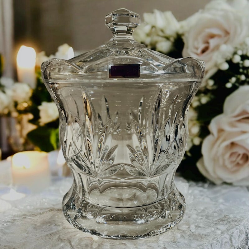 Crystal Ice Cookie Jar - Etsy