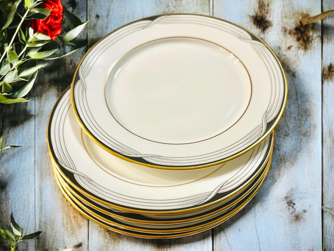Vintage Lenox Set of 5 Erica Debut Collection 6.5” Bread & Butter ...