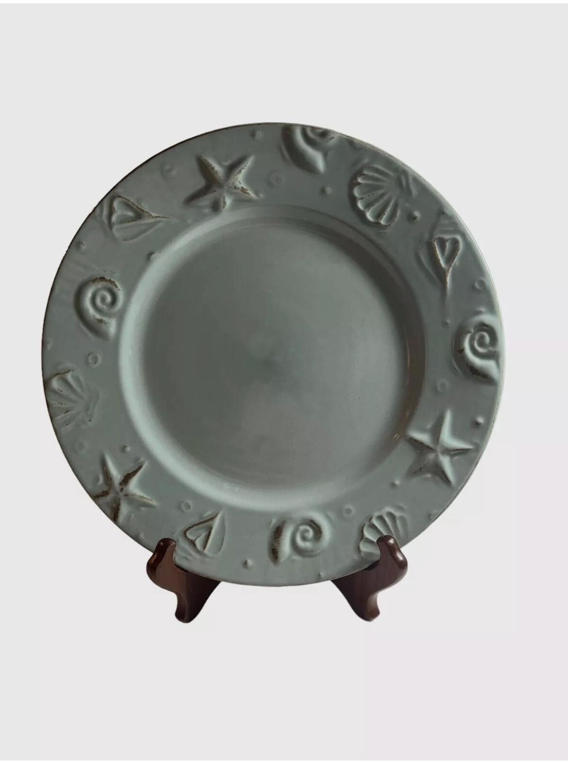 Thomson Pottery Cape Cod Blue Seashells Dinner Plate Set of 4 - Etsy