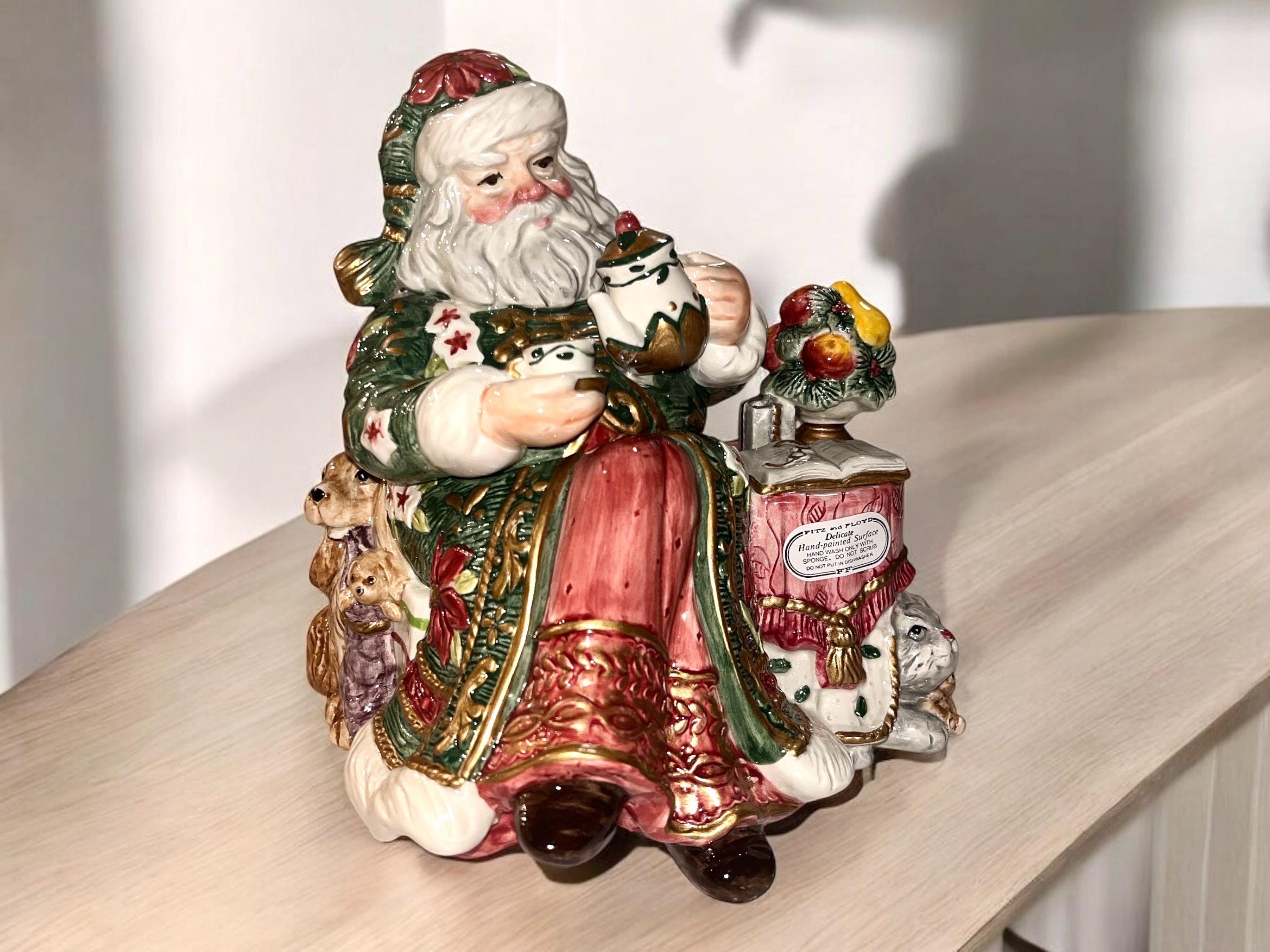 Fitz Floyd Santa Jar - Etsy Fitz Floyd Santa Jar - Etsy