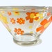 Vintage Anchor Hocking Retro Flower Large Glass Bowl - Etsy