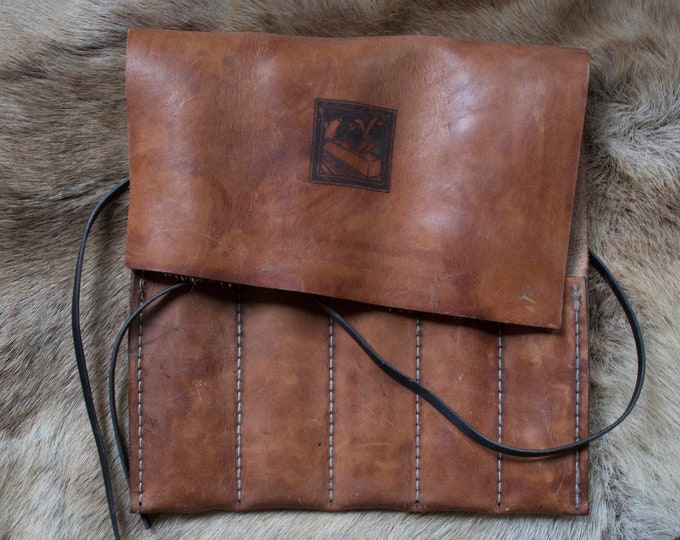 Custom Leather Tool Roll Leather Roll for Chisels Carving Tools Sheath ...
