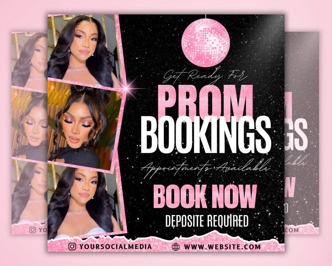 Prom Flyer, Prom Booking Flyer, Prom Season , Prom Special Flyer, Prom ...