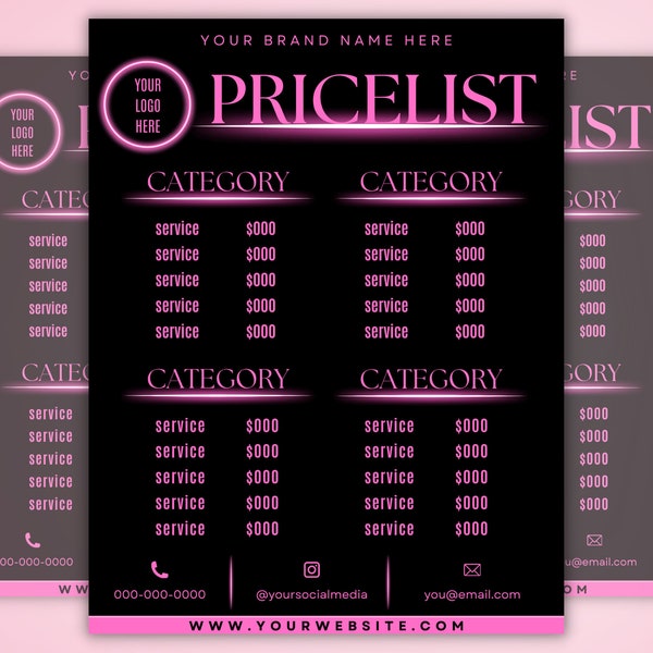 Nail Design Pricelist - Etsy UK