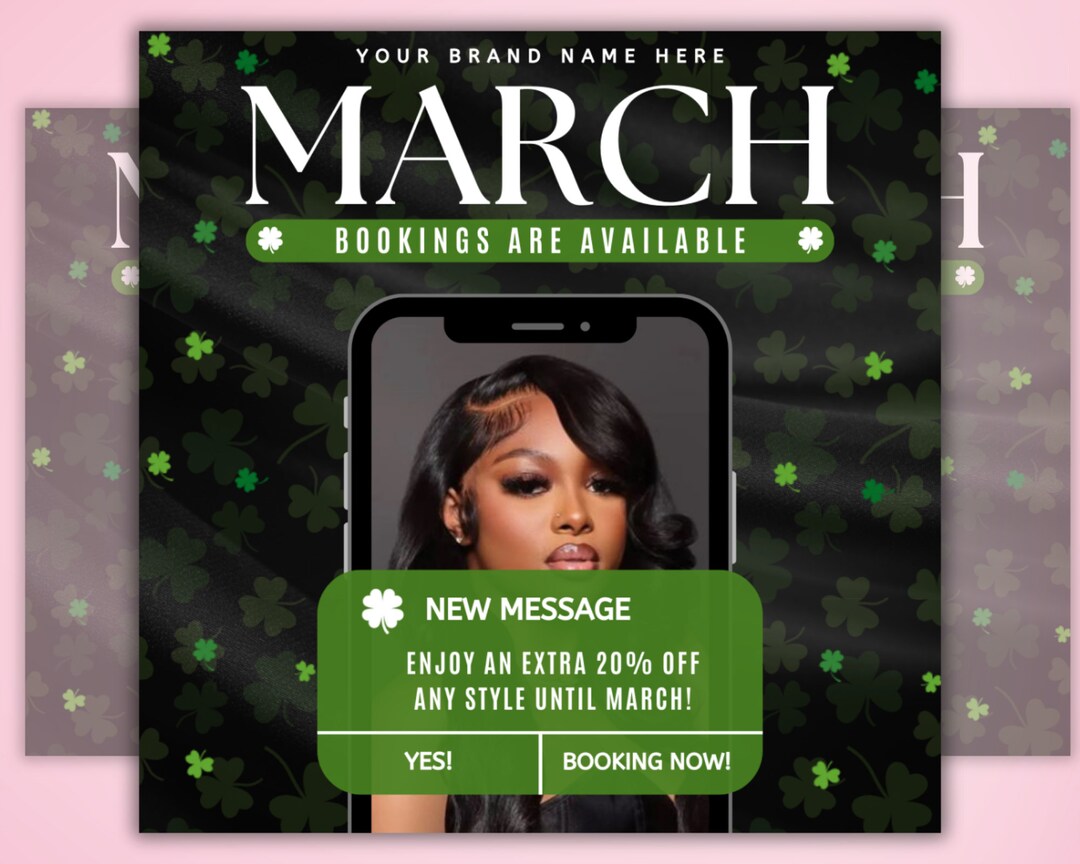 March Booking Flyer, March Madness Booking Flyer, March Book Now ...