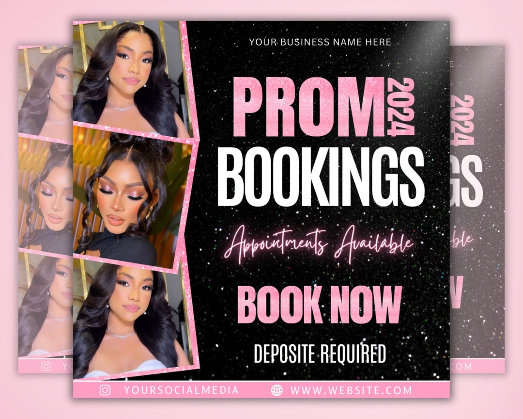 Prom Flyer, Prom Booking Flyer, Prom Season , Prom Special Flyer, Prom ...