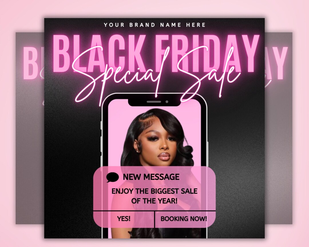 Black Friday Flyer, Black Friday Sale Flyer, Black Friday Special Sale ...