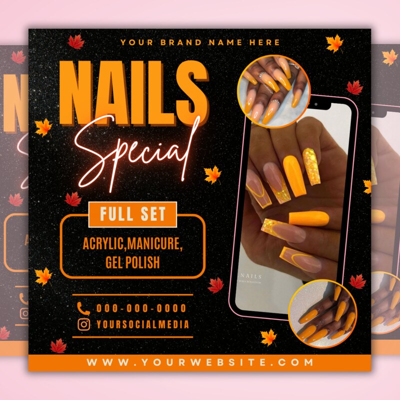 Fall Nails - Etsy