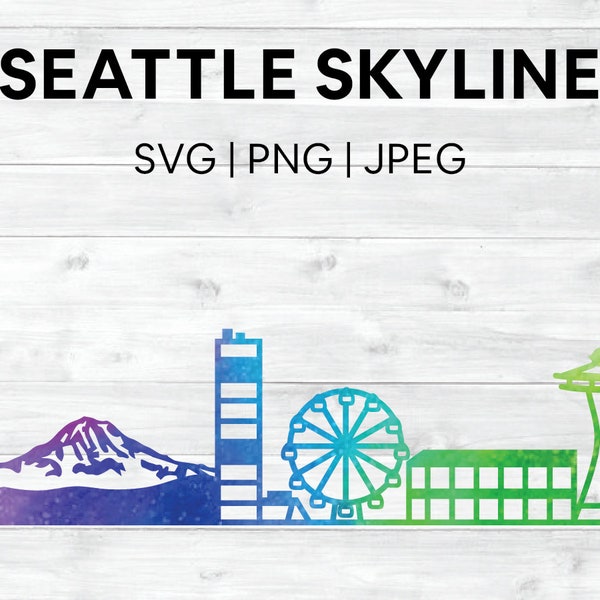 Seattle City Skyline - Etsy