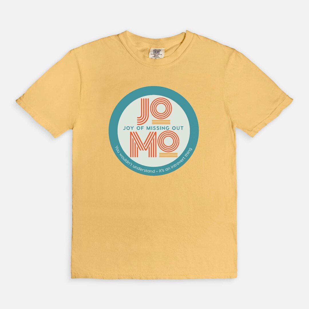 JOMO Logo Comfort Cotton T Shirt - Etsy