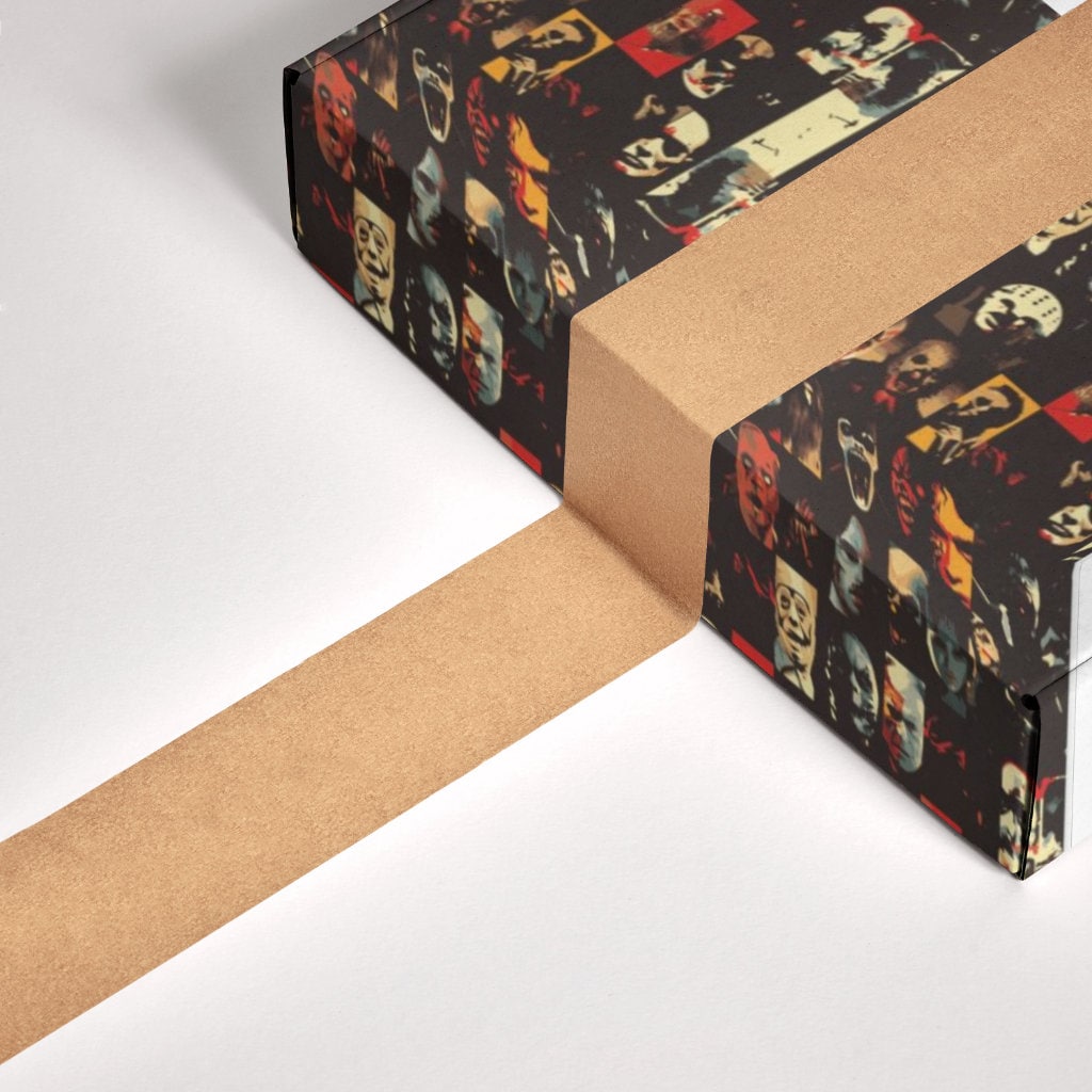 Spooky Horror Movie Villain Wrapping Paper Halloween Gift Wrap - Etsy
