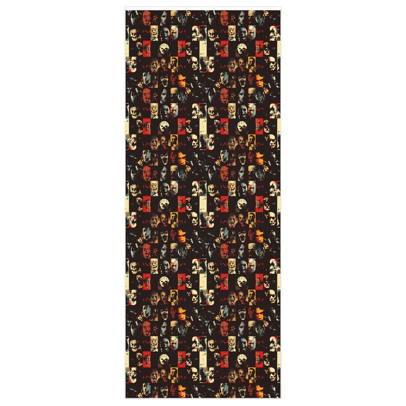 Spooky Horror Movie Villain Wrapping Paper Halloween Gift Wrap - Etsy
