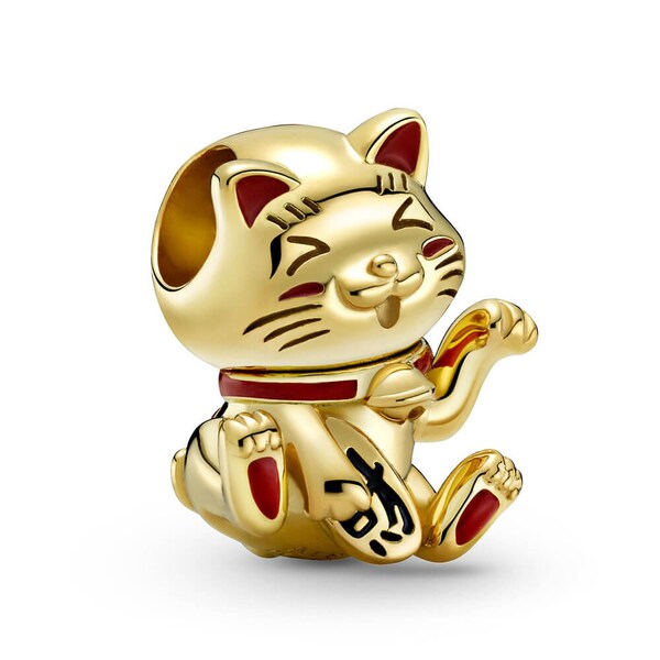 Lucky Cat Charm - Etsy