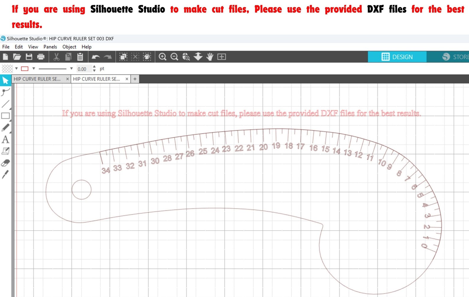 Digital French Curve Rulers; 16”, 19”, 13"/34cm and Hip Curve Rulers ...