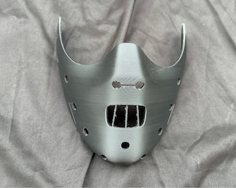 Hannibal Lecter Face Mask Latex Mask With Black Cotton Lining Scary ...
